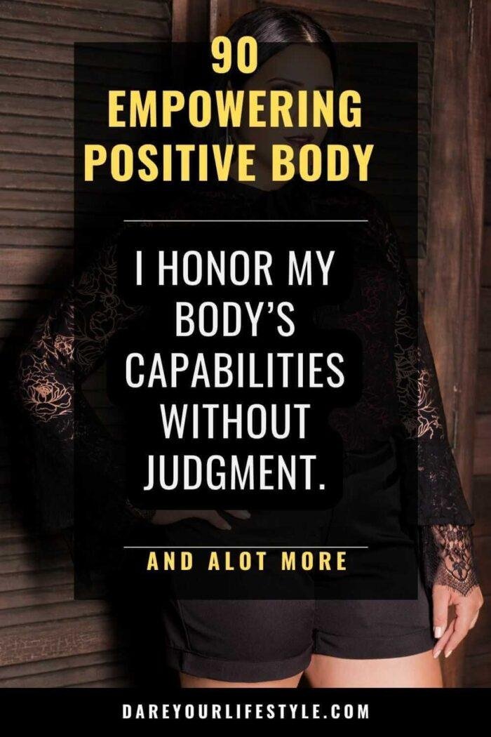90 Empowering Positive Body Image Affirmations | Dare Your Lifestyle