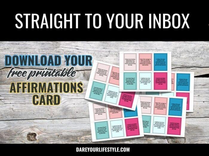 30 Free Printable Affirmation Cards PDF | Dare Your Lifestyle