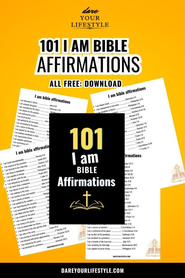 101 Unique I Am Bible Affirmations Free Printable Pdf | Dare Your Lifestyle